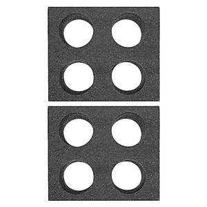 Cabilock 2Pcs 4 Hole Cup Holder Portable Drink Carrier Coffee Carrier Cup Trays Disposable Coffee Tray Milk Brackets for Shelves Foam Coffee Carrier Pearl Cotton Universal Foam Cup Travel