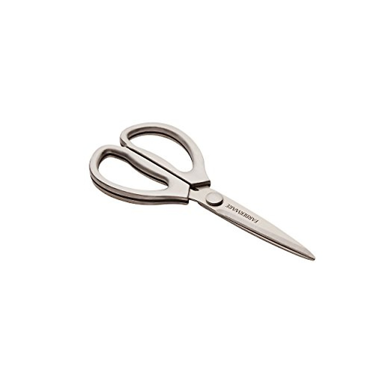 Farberware All Purpose High Carbon Stainless Steel Shears with Contoured Handles, 8.2 x 3.5 x 0.5 inches, Silver