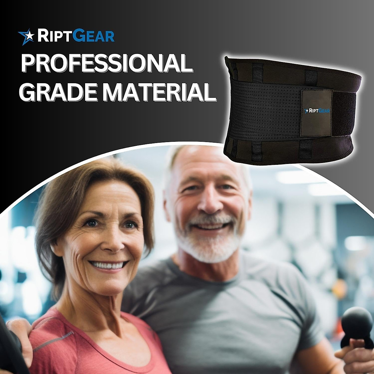 RiptGear Back Brace for Lower Back Pain Relief - Breathable Back Brace for Men and Women - Ideal for Lifting, Work, Sciatica, Herniated Disc, and Lumbar Support - Black, Small (Waist: 23"-27")