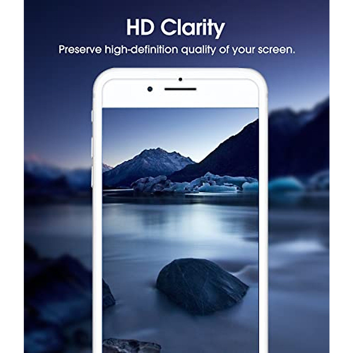 amFilm Screen Protector for Apple iPhone 7, 6S and 6 HD Clear, Flex Film, Case Friendly, PET Film, 3 Pack