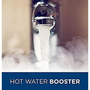 GE APPLIANCES Point of Use Water Heater | Electric Water Heater with Adjustable Thermostat & Drain Valve | 10 Gallon | 120 Volt | Stainless Steel, Gray (GE10P08BAR)