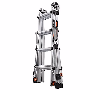 Little Giant Ladders, Epic, M17, 17 foot, Multi-Position Ladder, Aluminum, Type 1A, 300 lbs weight rating, (16817-818)