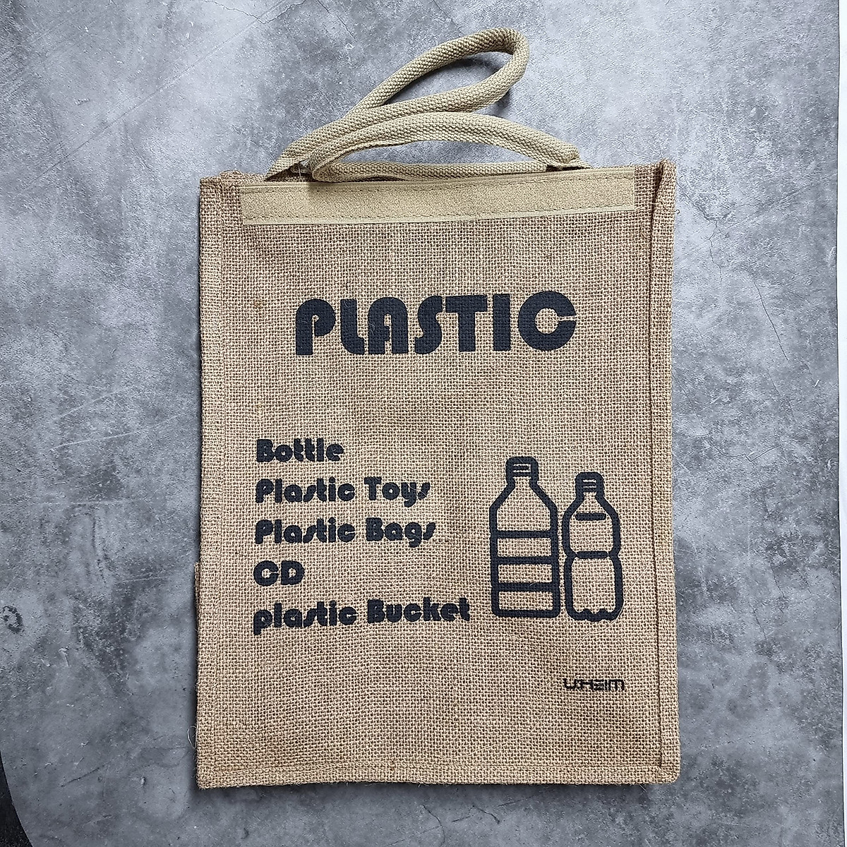 UHEIM Premium Trash Sorting Bins, Recycling Waste Bins, Recycle Waste Organizer, Separate Recyclable Trash Sorting Bag for Kitchen Home Organizer Baskets Compartment Container, 7.3 Gallon (Plastic)