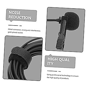 LIGHTAOTAO One for Two Microphones USB Lapel mic lavalier mic Podcasting Microphone Lapel mic for Phone Recording Microphone Phone Microphones Collar mic Smartphone mic Speaker PVC Wireless