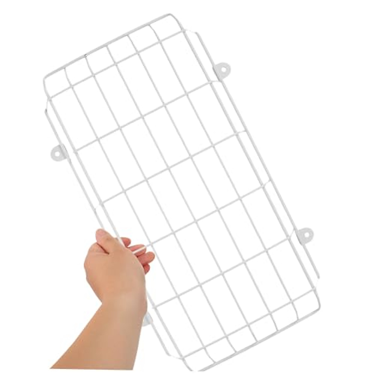 PAMINGONO Exit Light Wall Mounted Wire Guard Exit Sign Light Wire Guard Exit Sign Damage Stopper Exit Sign Wire Guard Emergency Light Protector Emergency Lighting Cage Protection White Iron