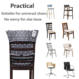 Vine Easy Seat Portable Travel High Chair | Adjustable, Safety, Washable | Toddler High Chair Seat Cover | Convenient Cloth Travel High Chair Fits in Your Handbag (Grey)