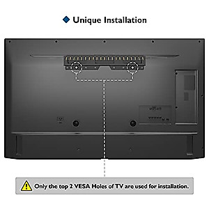 BONTEC No-Stud TV Wall Mount for 26-55 inch LED LCD OLED Plasma Flat/Curved TVs, with Max VESA 400x400mm, No Damage Drywall Studless TV Wall Mount, Bubble Level and Cable Ties Included