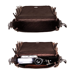 Western Crossbody Handbags for Women Small Bags Tooled Leather Fringe Purse RLC-L159CF