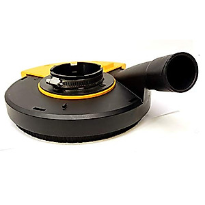 QuickT GDS702K 7 Inch Universal Surface Grinding Angle Grinder Dust Shroud, Dust Cover Collector with Vacuum Attachment for Angle Grinders