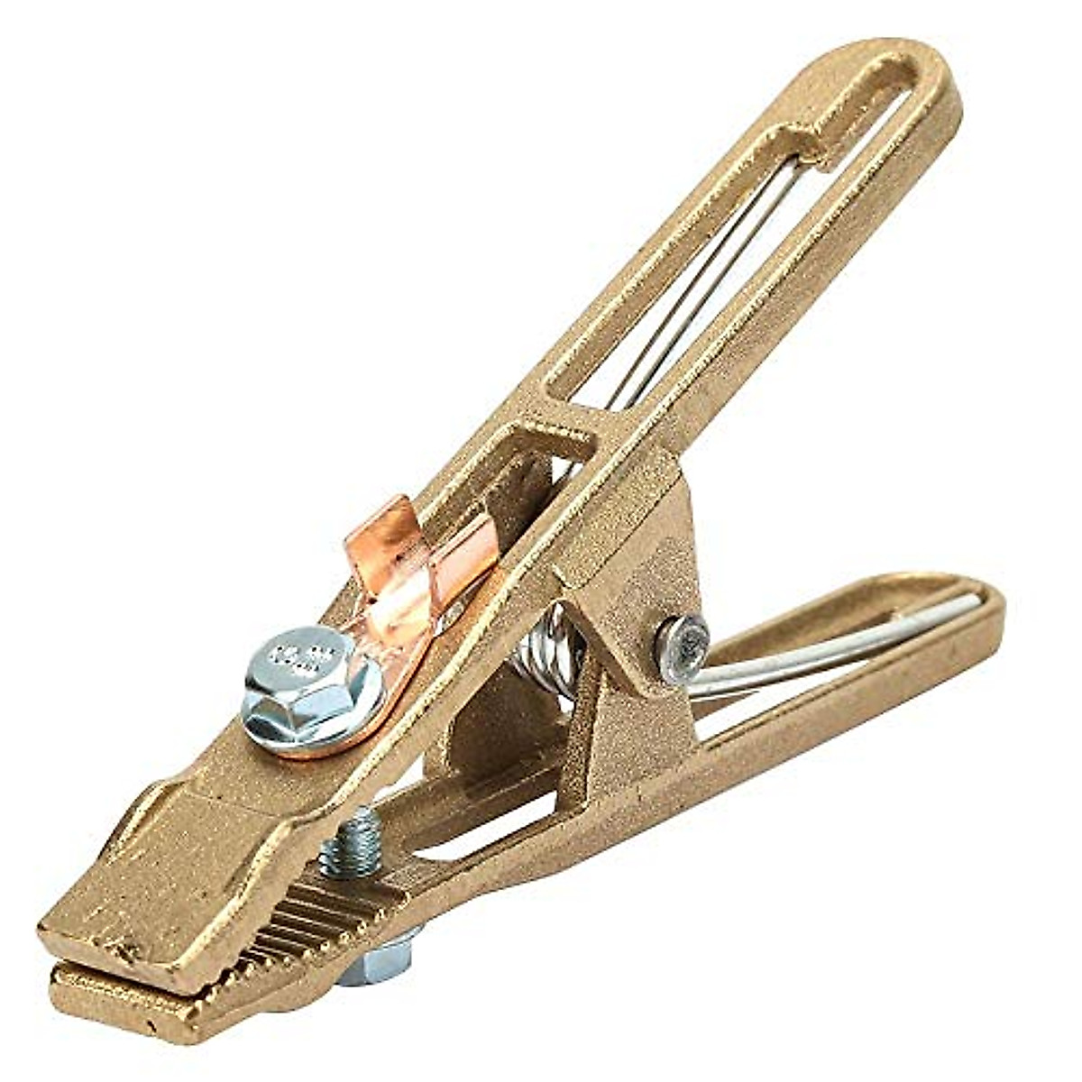 Welding Ground Clamp Brass Earth Clamp A-shape Welder Earth Ground Cable Copper Grip Clip Clamp for Welding Machine(260A)