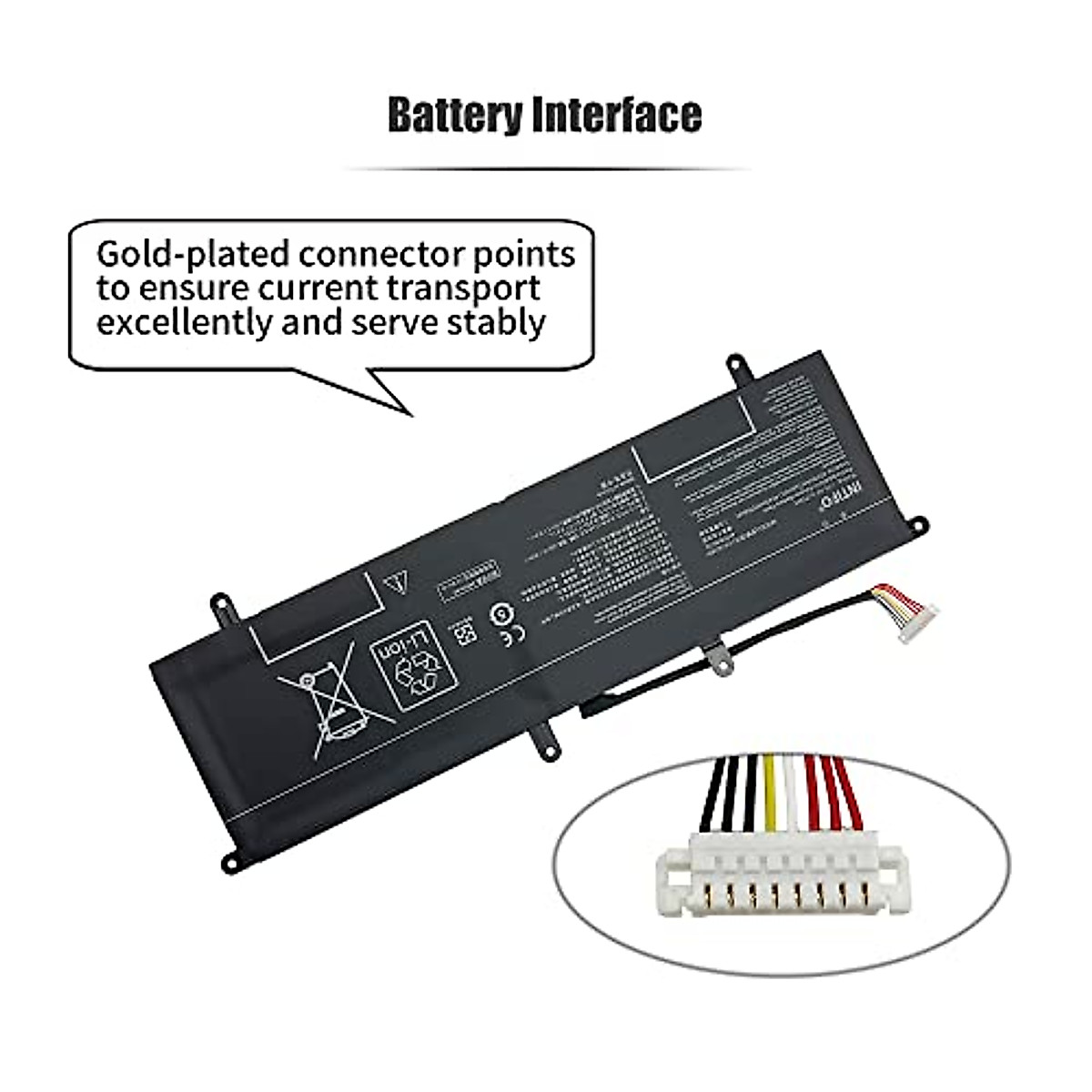 INTIFO 70Wh C41N1901 Laptop Battery Compatible with Asus ZenBook Duo UX481FA UX481FL Series UX481FA-10210U UX481FA-BM020R UX481FA-BM011T UX481FL-BM002T UX481FL-BM039R 0B200-03520000