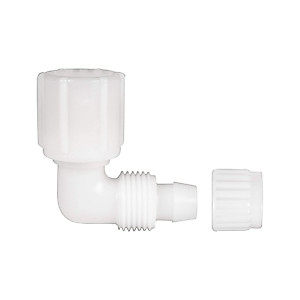 RecPro RV Plumbing Hardware | 06816 | 1/2" Compression to Swivel Faucet Elbow Adapter | 90-Degree Fitting | Pex Pipe/Tubing Fittings (2 Fittings)