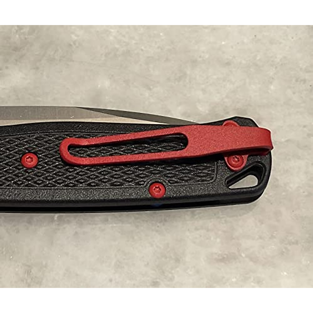 Titanium Deep Pocket Clip & Handle Screws For Benchmade Bugout 535 & Bailout 537