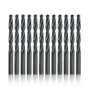 Drill America - DWDN44P12 #44 High Speed Steel Black Oxide Drill Bit (Pack of 12), DWDN Series
