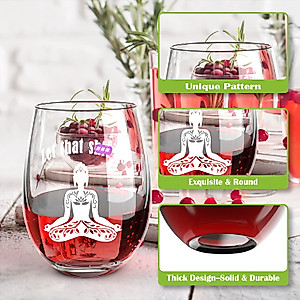Funny Wine Glasses - Stemless Funny Wine Glasses for Women, Cute Wine Glass for Best Friend Gag Gift, Stemless 17oz with Gift Box, White Elephant Gifts for Hilarious Party, Event, Hosting Fun