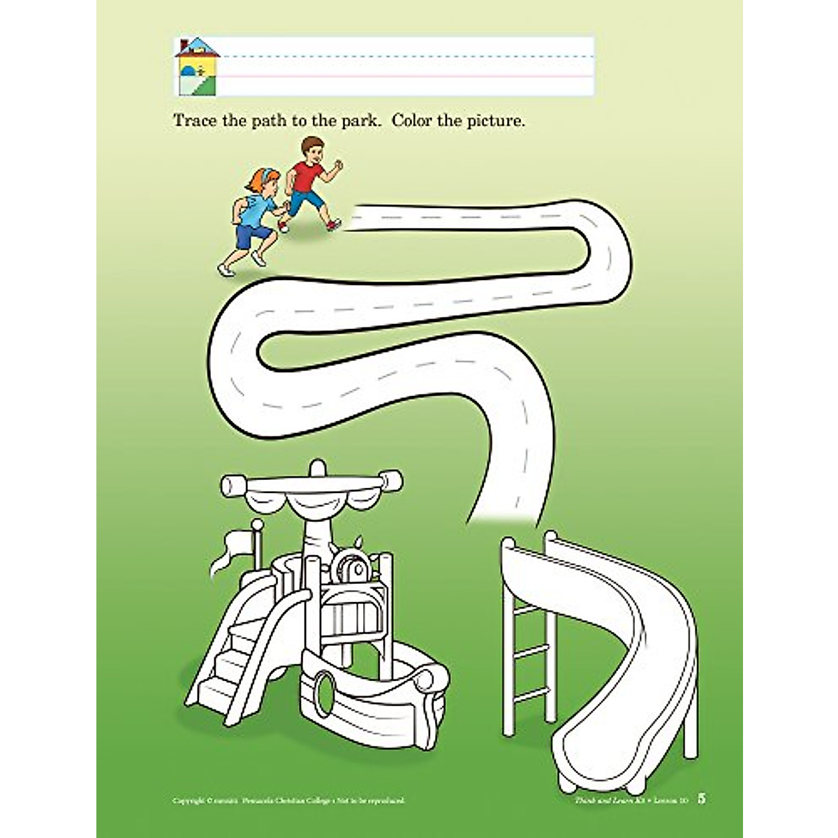 Think and Learn K5 - Abeka 5 Year Old Kindergarten Phonics Reading Development and Comprehension Student Activity Book