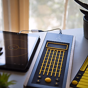 Guitar Pad Accessory for J-Play MIDI controller - 6 Frets and Effect Zone, Dedicated Musical App Included, Plug & Play Music instrument Water Edition