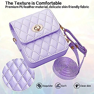 Universal Z Flip Pouch for Galaxy Z Flip5/4/3, with Crossbody Strap Lanyard PU Leather Phone Purses, Women Flip Phone Wallet Case for Galaxy Z Flip Series, Moto 40Ultra and More Flip Phone - White