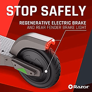 Razor C35 Electric Scooter – Up to 18 MPH, Up to 18 Miles Range, Foldable & Portable, Adult Electric Scooter for Commute & Recreation