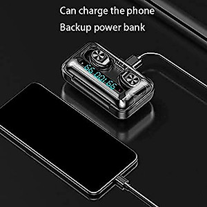 TBIIEXFL Headset Touch Function with Charging Box Stereo Headphones in-Ear Built-in Microphone Headphones Sports Subwoofer