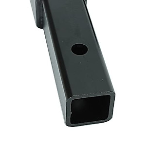 Trailer 2 inches Dual Hitch Receiver Adapter Extension 9-1/2 inch for Towing Bicycle Rack，GTW 5,000 lbs,with Pin and Clip