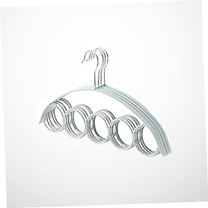 CHILDWEET 4pcs 5 Scarf Hanger Tie Hanger Plastic Hangers Suit Hangers Sweater Hanger Scarf Hanger Organizer Holder Scarf Tie Hanger Scarf Tie Rack Multifunction Hanger Scarf Rack Coat Hanger