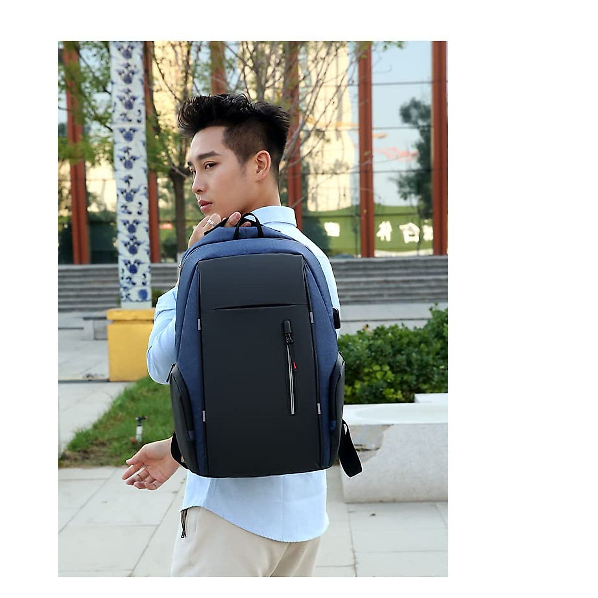 Men's Business Bag Laptop Bag Multifunctional USB Backpack Large Capacity Backpack Printable Logo (?)