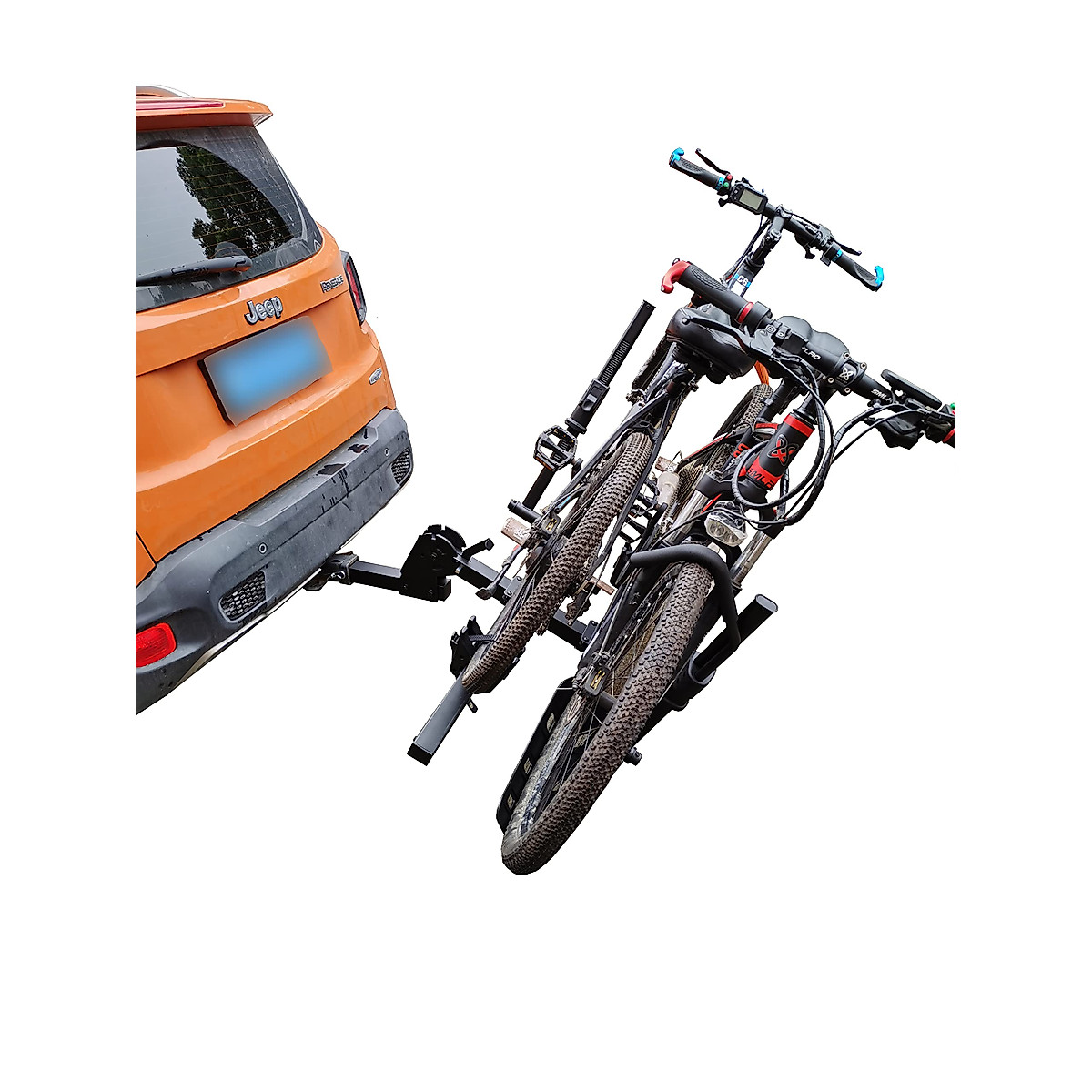 MAXXHAUL 50606 Hitch Style 2-Bike Carrier Platform Style Rack for Standard, Fat Tire, Electric Bikes 2" Hitch Receiver - 66 lbs Weight Capacity Per Bike