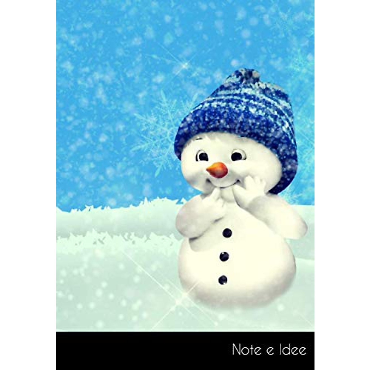 Note e Idee: Taccuino / quaderno motivo natalizio biglietto pupazzo di neve paesaggio A5 punteggiato (Italian Edition)