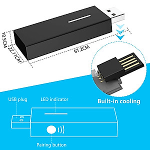 YCCSKY Wireless Adapter for Xbox One, USB Adapter Receiver Compatible with Windows 10/8/7, Fit for Original Xbox One Controller