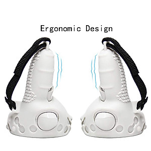 VRbrother Controller Grip Cover for Oculus Quest 2,Polka Dot Design Protect the Controllers from being Dropped and Bumped,Anti-Throw Hand Strap Adjustable Wrist Knuckle Strapstrap,VR Accessories,White