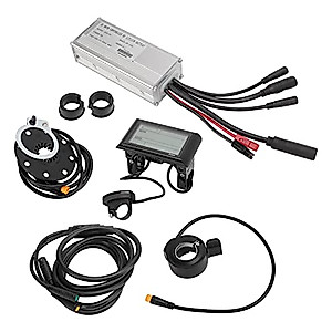 VGEBY Bicycle Speed Controller Kit, Electric Bike Motor Controller 22A Speed Controller 36V 48V with S900 Panel 1 to 2 Cable for 500W Motor