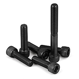 M3 x 10mm Socket Head Cap Screws, Grade 12.9 Alloy Steel Black Oxide, Allen Socket Drive, Machine Thread, Quantity 100