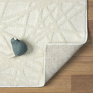 LUXE WEAVERS Jasper Collection 689 Cream 8x10 Modern Abstract Area Rug