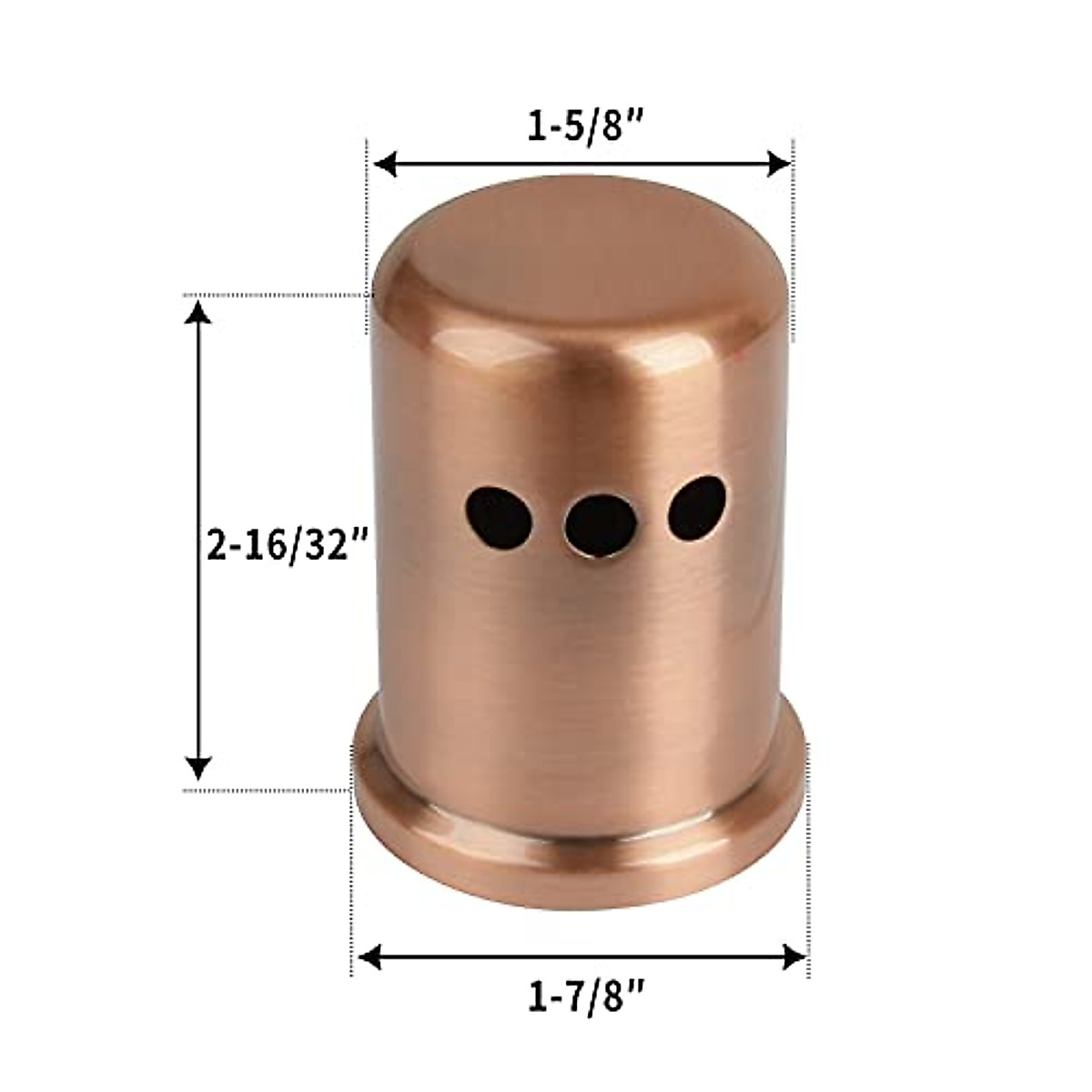Copper Kitchen Dishwasher Air Gap Cap, Copper Air Gap Cover for Replacement - Akicon Faucet (79105)