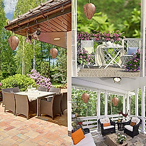 4 Pack Wasp Nest Decoy Hanging Wasp Deterrent for Wasps Hornets Yellow Jackets