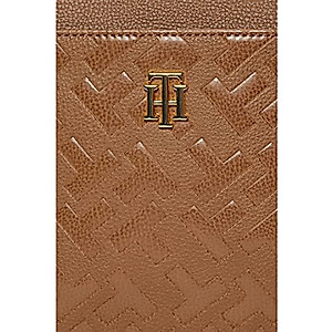 Tommy Hilfiger Antonella II Crossbody Bias Embossed PVC Cognac One Size