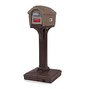 Dig-Free Easy Up Home Mailbox, Timber, Made in The USA