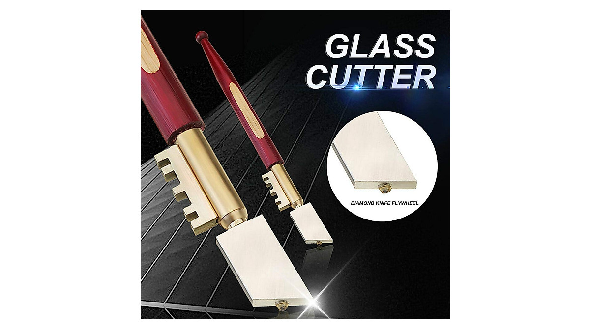 SENRISE Diamond Glass Cutter - Precise Heavy Duty Glass Cutting Tool