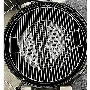 Aura outdoor products 22" Stainless Steel Upgraded Replacement Cooking Grate for Weber Kettle, Recteq Bullseye 22 Inches