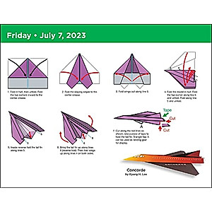 Paper Airplane 2023 Fold-A-Day Calendar