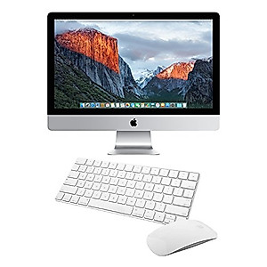 Apple iMac MK482LL/A 27-Inch Retina 5K Display Desktop (Intel Quad-Core i5 3.3GHz, 8GB RAM, 2TB Fusion Drive, Mac OS X), Silver ()(Renewed)