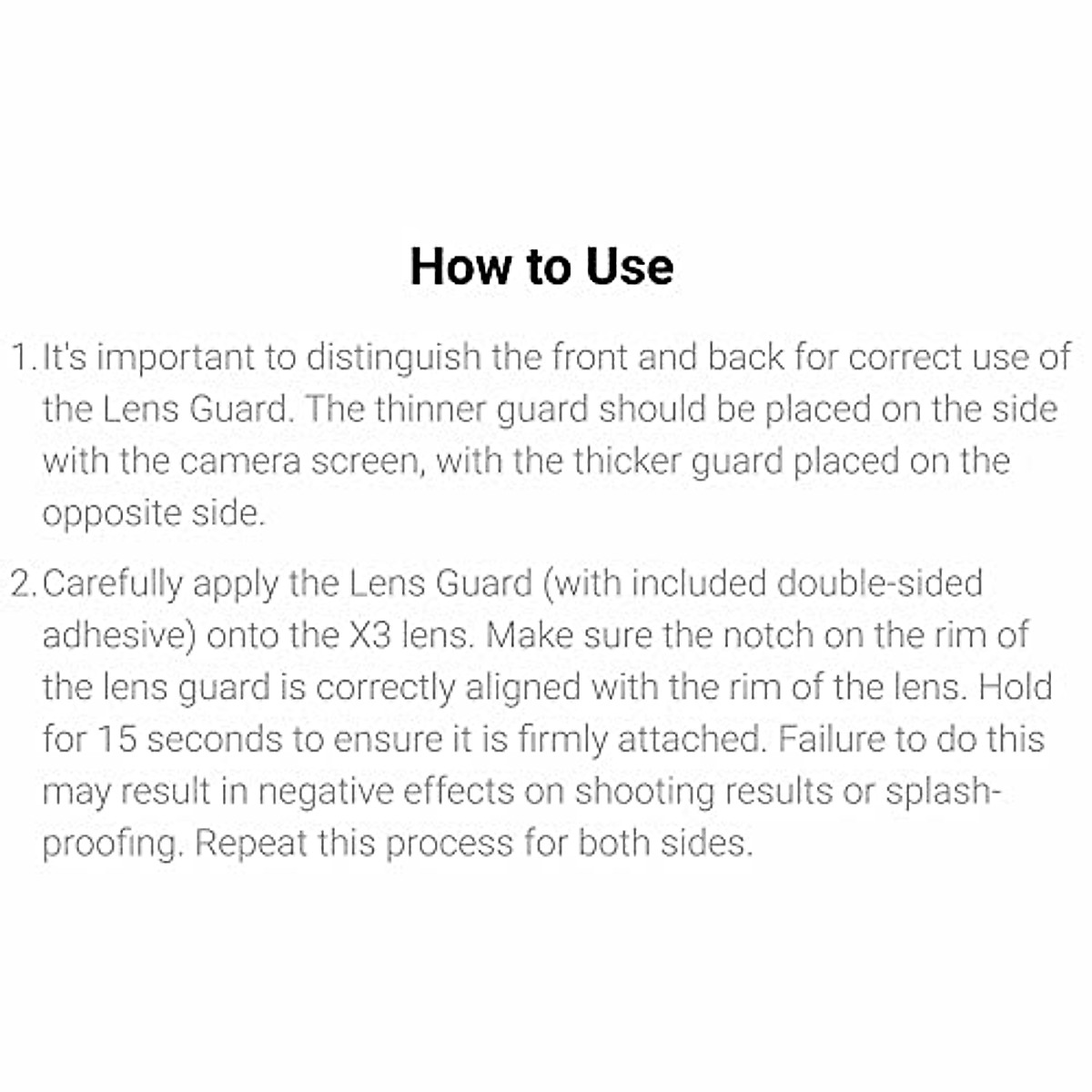 insta360 X3 Sticky Lens Guards