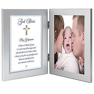 Godparents Gift from Godson, Sweet Poem Frame - Add 4x6 Inch Photo