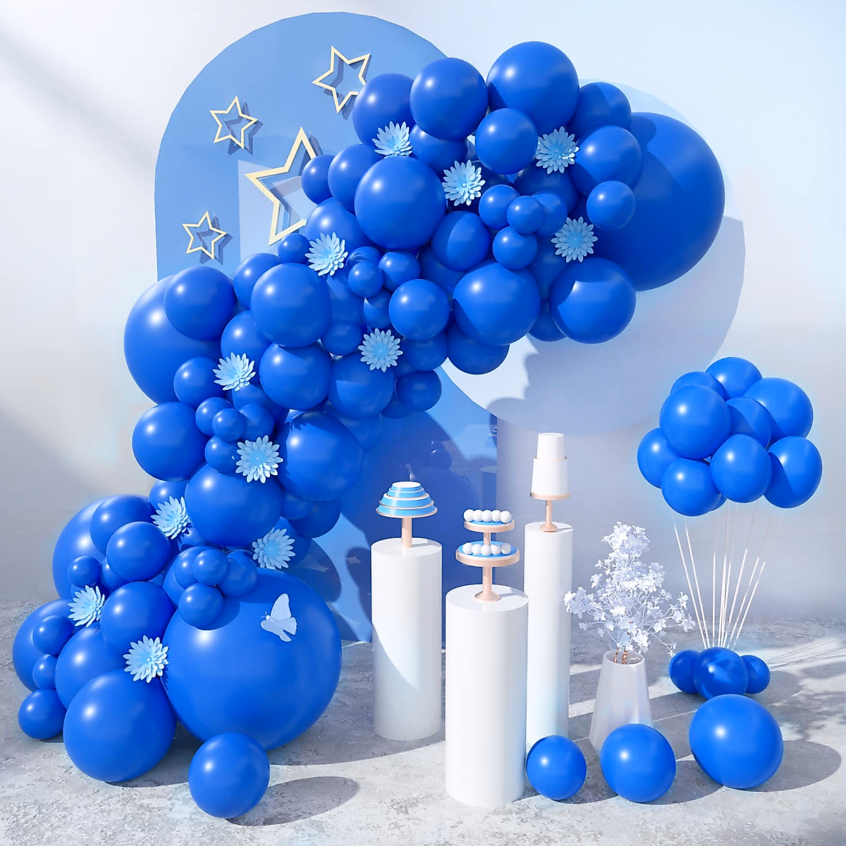 Henviro Royal Blue Party Balloons - 100 Pcs 5/10/12/18 Inch Balloons Helium Quality Latex Balloons As Birthday Party Balloons/Graduation Balloons/Valentines Day Balloons/Baby Shower/Wedding