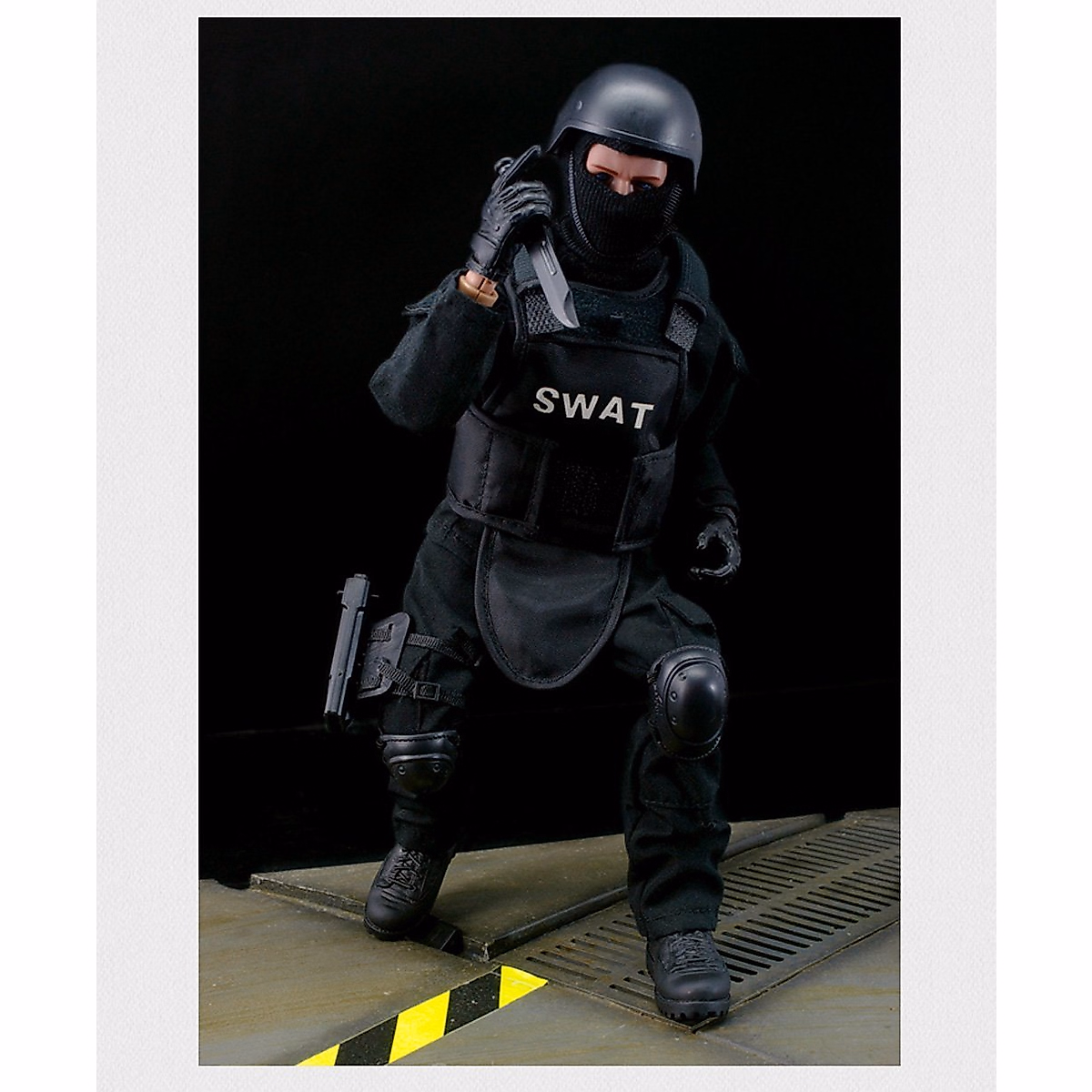 BJPEY 12" Action Figures Toy 1:6 Stand Bendable Soldier Figure Model Toy ( SWAT )