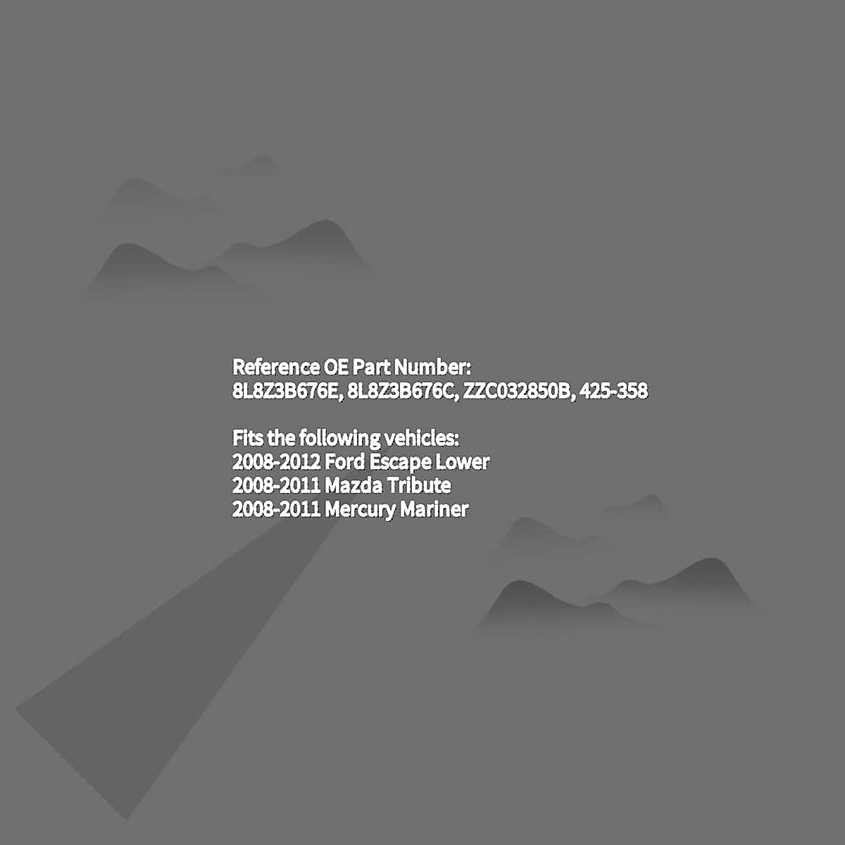 Intermediate Steering Shaft Universal U Rag Joint Coupler Lower Fits 2008-2012 Ford Escape Lower 2008-2011 Mercury Mariner Mazda Tribute Replace 8L8Z3B676E 8L8Z3B676C ZZC032850B 425-358