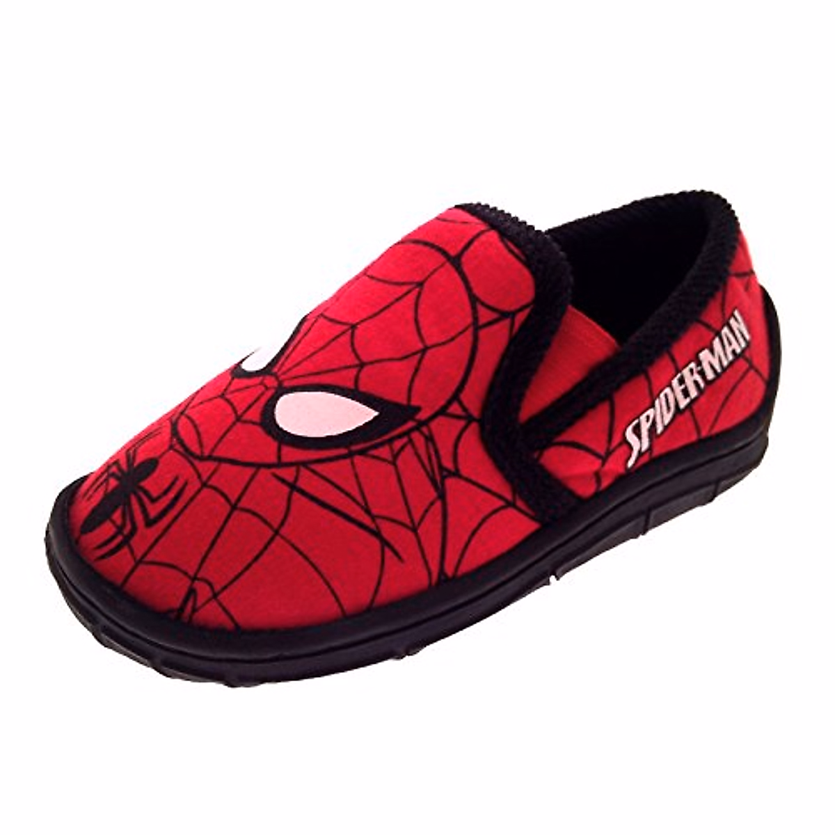 Marvel Childs Boys Red and Black Spiderman Slippers (11)