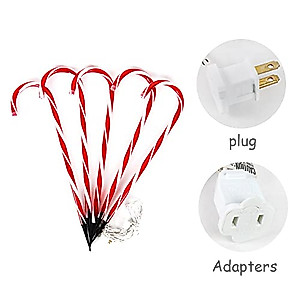 Christmas Candy Cane Lights,Christmas Candy Cane Pathway Lights，Candy Cane Christmas Decor， Christmas/New Year Holiday Lights， Outdoor Garden Home Decorations Light，10pcs