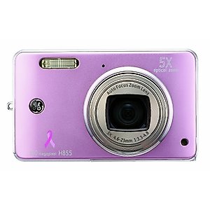 GE H855-PK 8 Megapixel Digital Camera with 5X Optical Zoom and 3.0 Inch LCD (Pink)